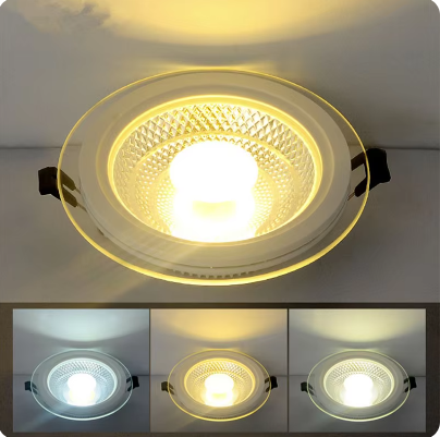 5W Glass Gypsum Panel Lights - Tungsten Electricals