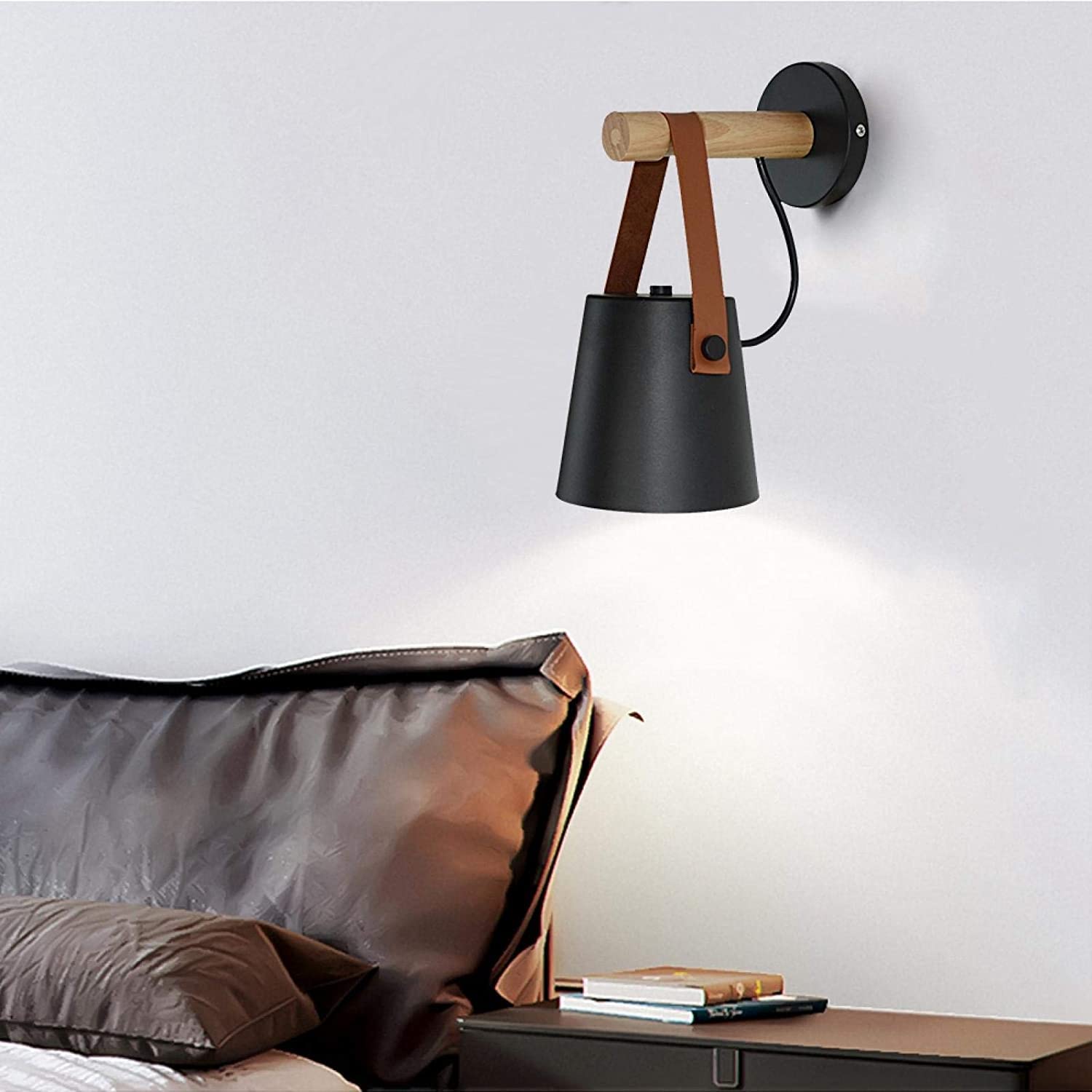 Metal and Wood Wall Sconce| Durable Vintage Farmhouse Wall Lamp ...